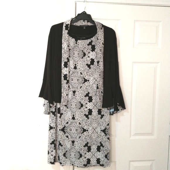 madison leigh | Dresses | Madison Leigh Plus Size Dress Paisley Black ...